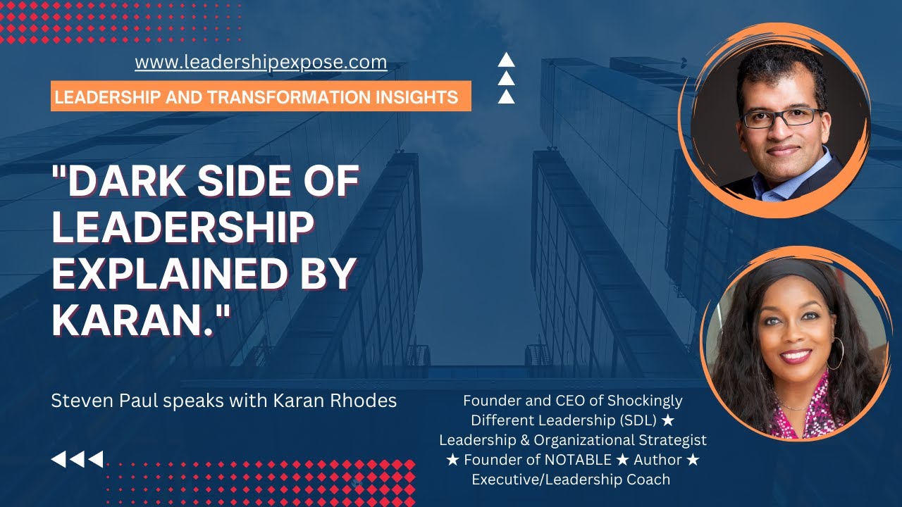 "Dark side of leadership explained by Karan." - YouTube