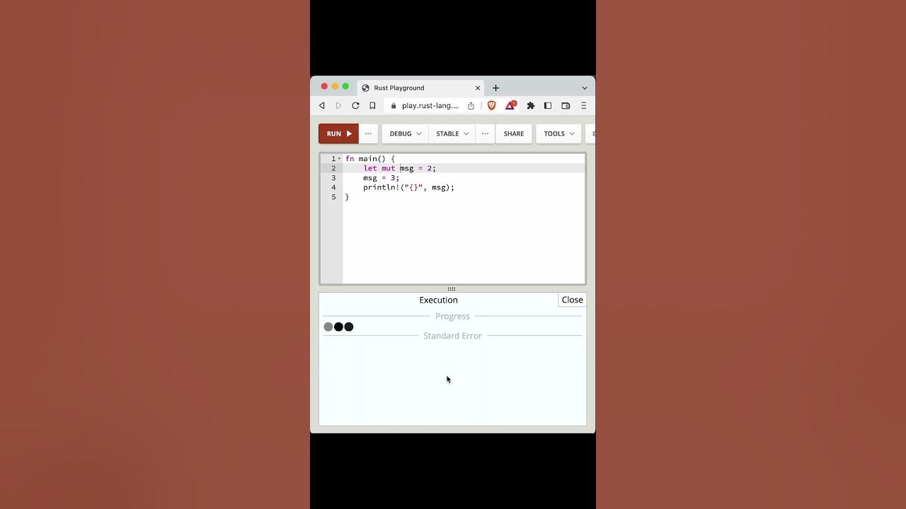 Rust in 60 seconds: Variables are Immutable (Video 2) - YouTube