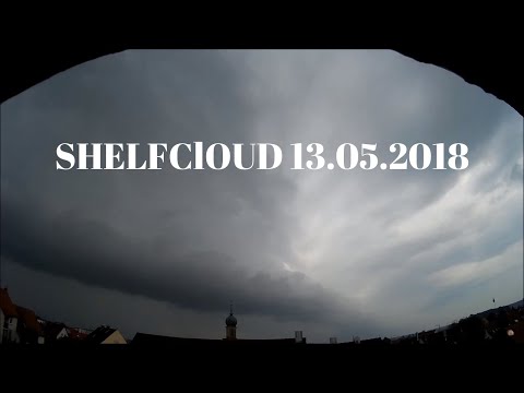 Shelf Cloud Deutschland Mittelfranken am 13.5.2018