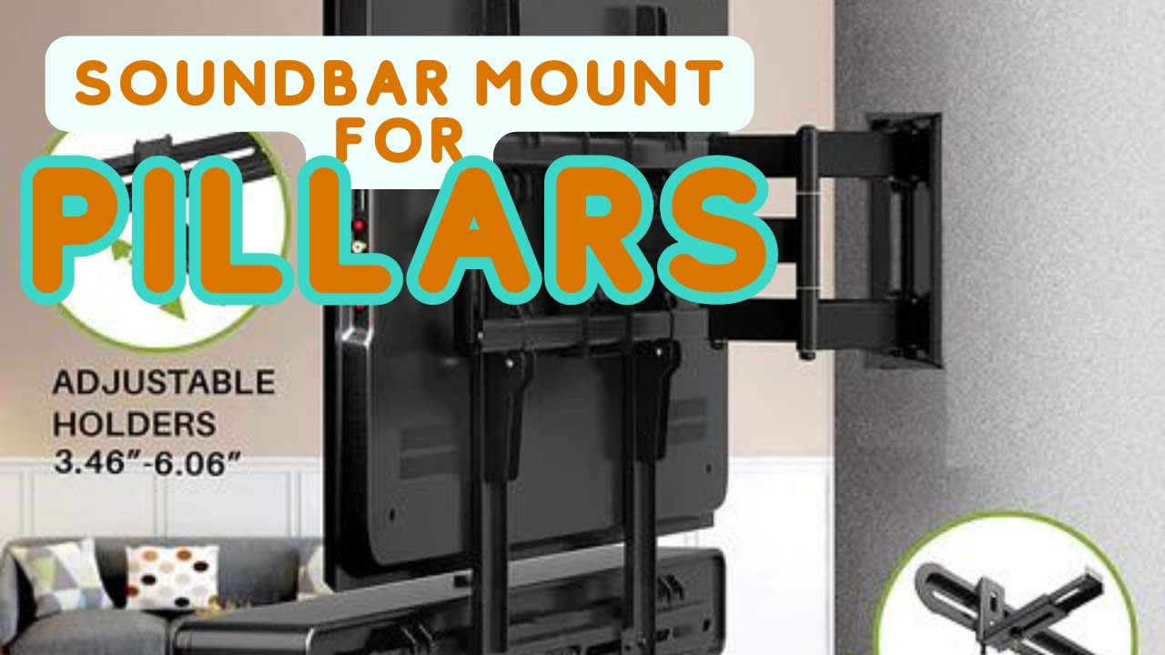 SBG8084 Soundbar mount for Pillar TV Mount | Soundbar Pillar mount ...