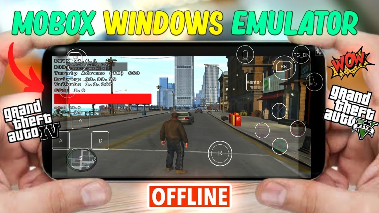 Mobox Windows Emulator - Play GTA5 , GTA4 on Mobile *OFFLINE* - YouTube