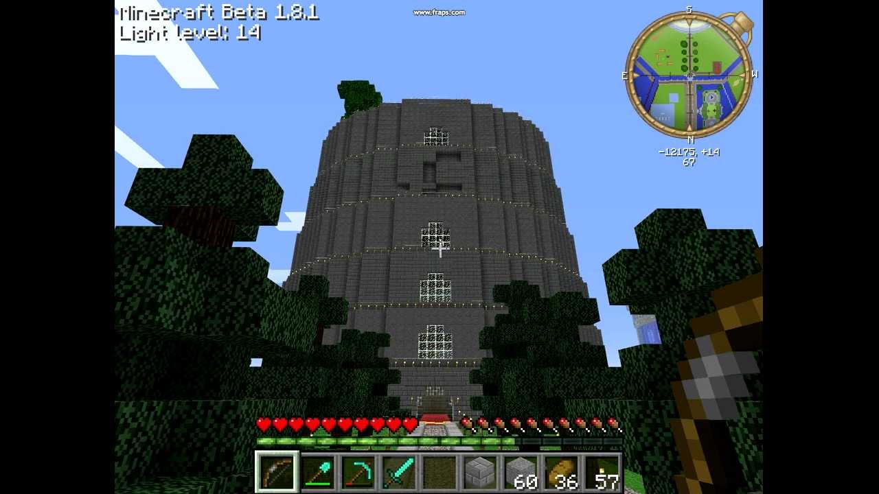 Scrolling piston ticker in Minecraft - YouTube