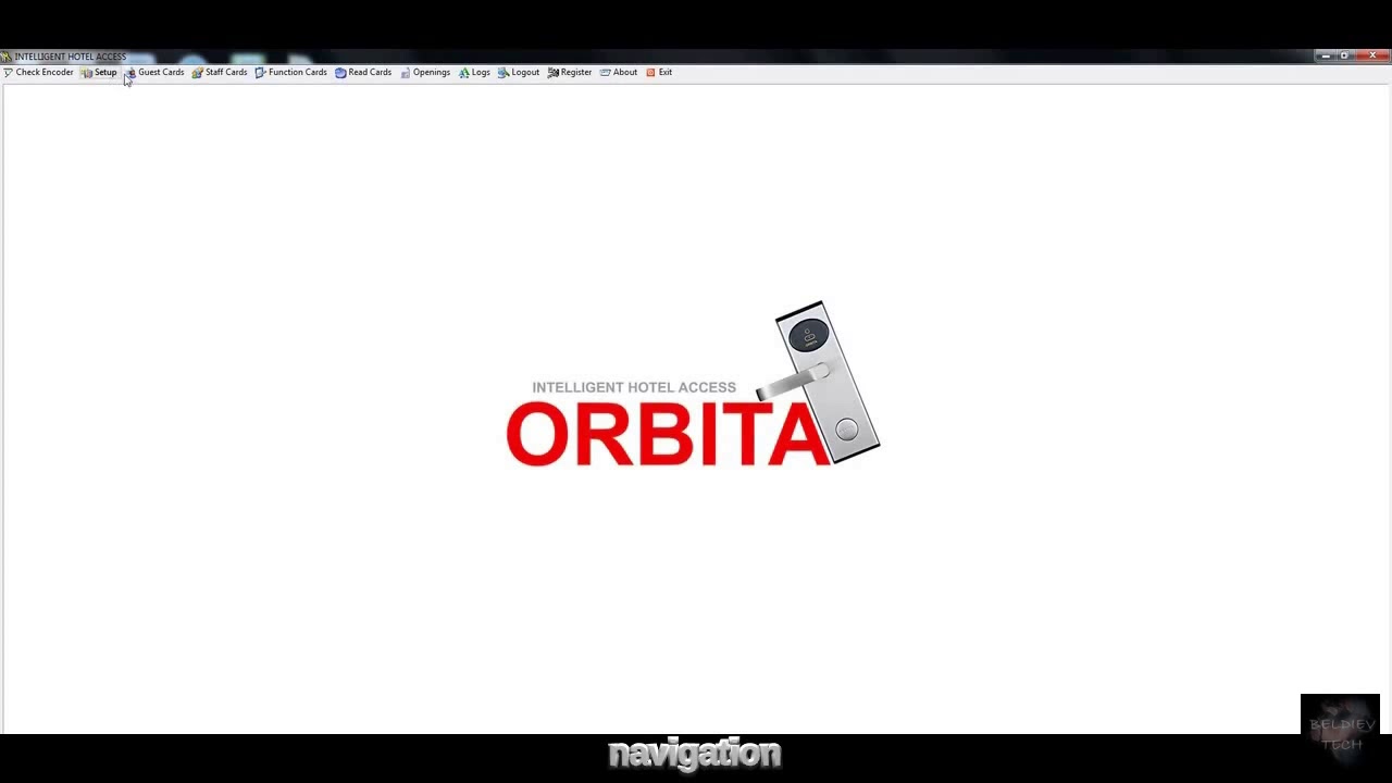How to use Orbita doorlocks Software - YouTube