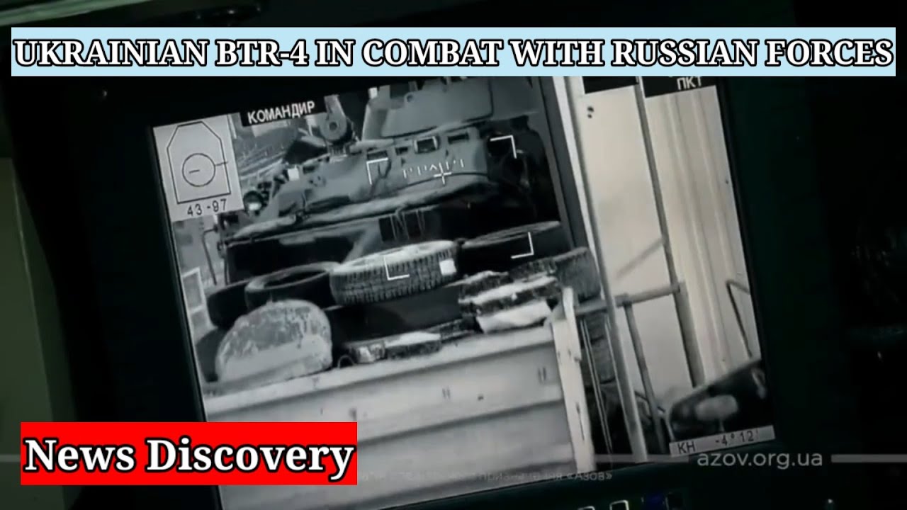 Ukraine war - New footage of a Ukrainian BTR-4 in combat against ...
