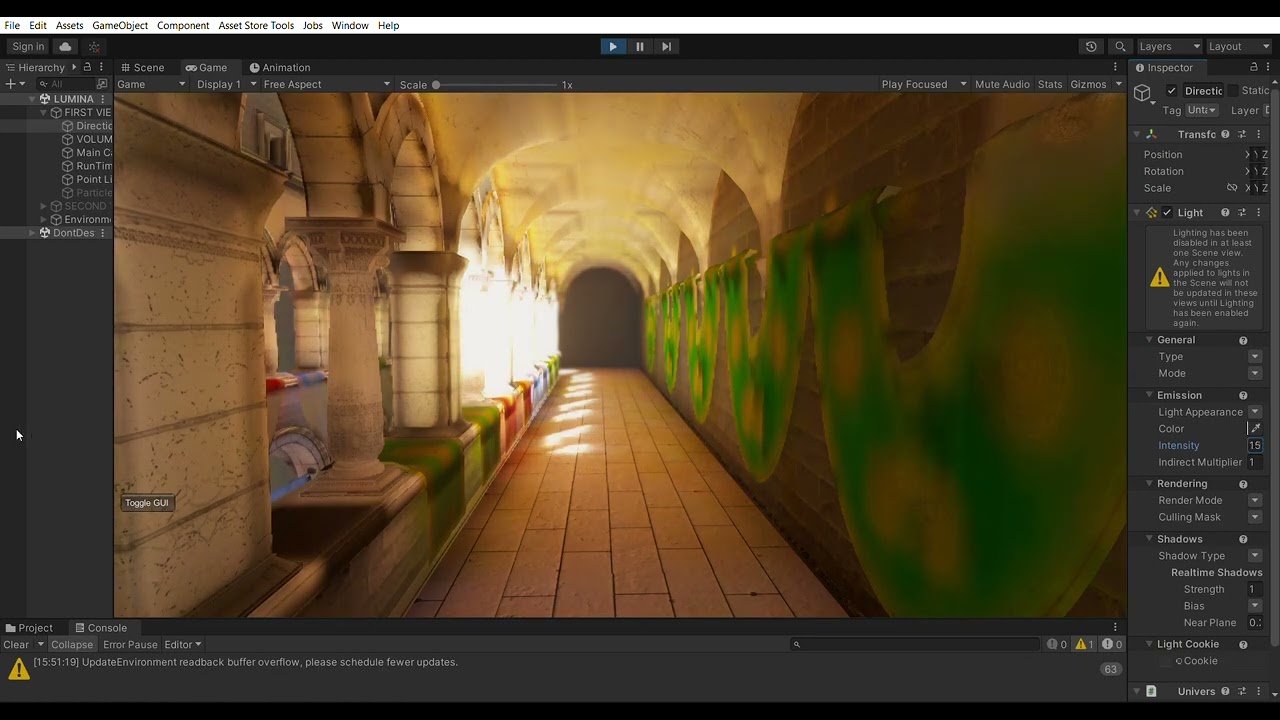 LUMINA showcase of voxel based GI - atrium Bright - YouTube