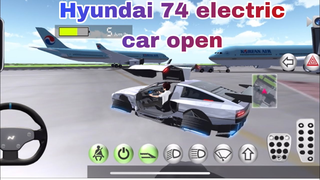 New Hyundai N74 electric car open in 3d driving class game | - YouTube
