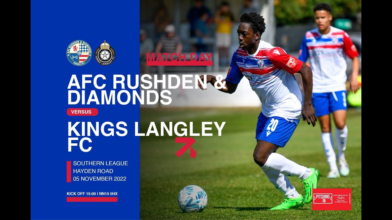 AFC Rushden & Diamonds 2022/23 | SL Prem: Kings Langley FC (H) - YouTube