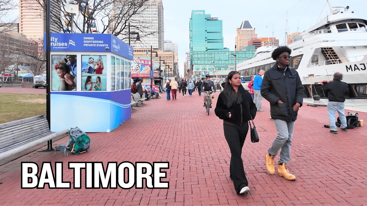 [4K] Baltimore City - Exploring Downtown Baltimore! A Walking Tour in ...