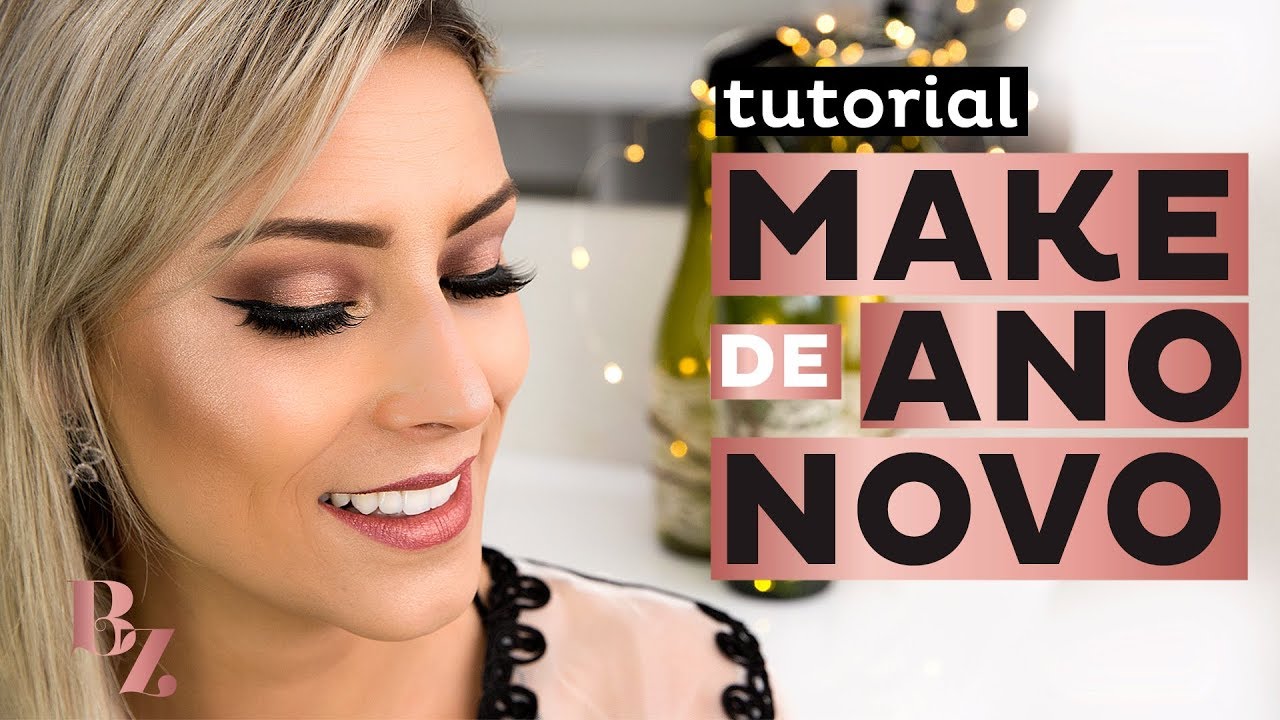 TUTORIAL ESPECIAL - Make de Ano Novo - YouTube