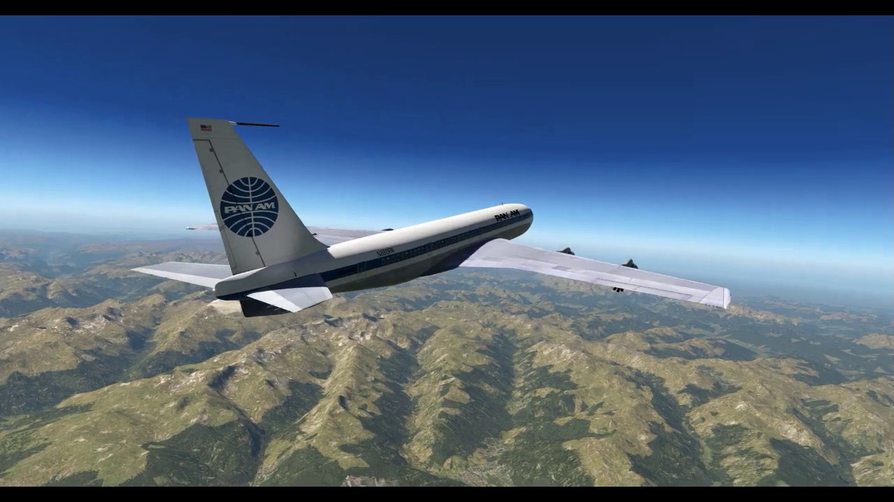 X-Plane 11 -- Boeing 707-420 -- Klagenfurt (LOWK) Salzburg (LOWS) - YouTube