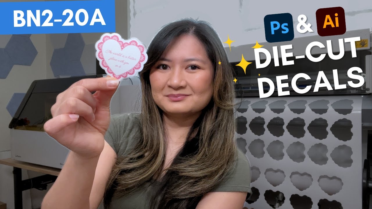 Die Cut Stickers w/ Photoshop & Illustrator | Perf-Cut on the BN2-20A ...