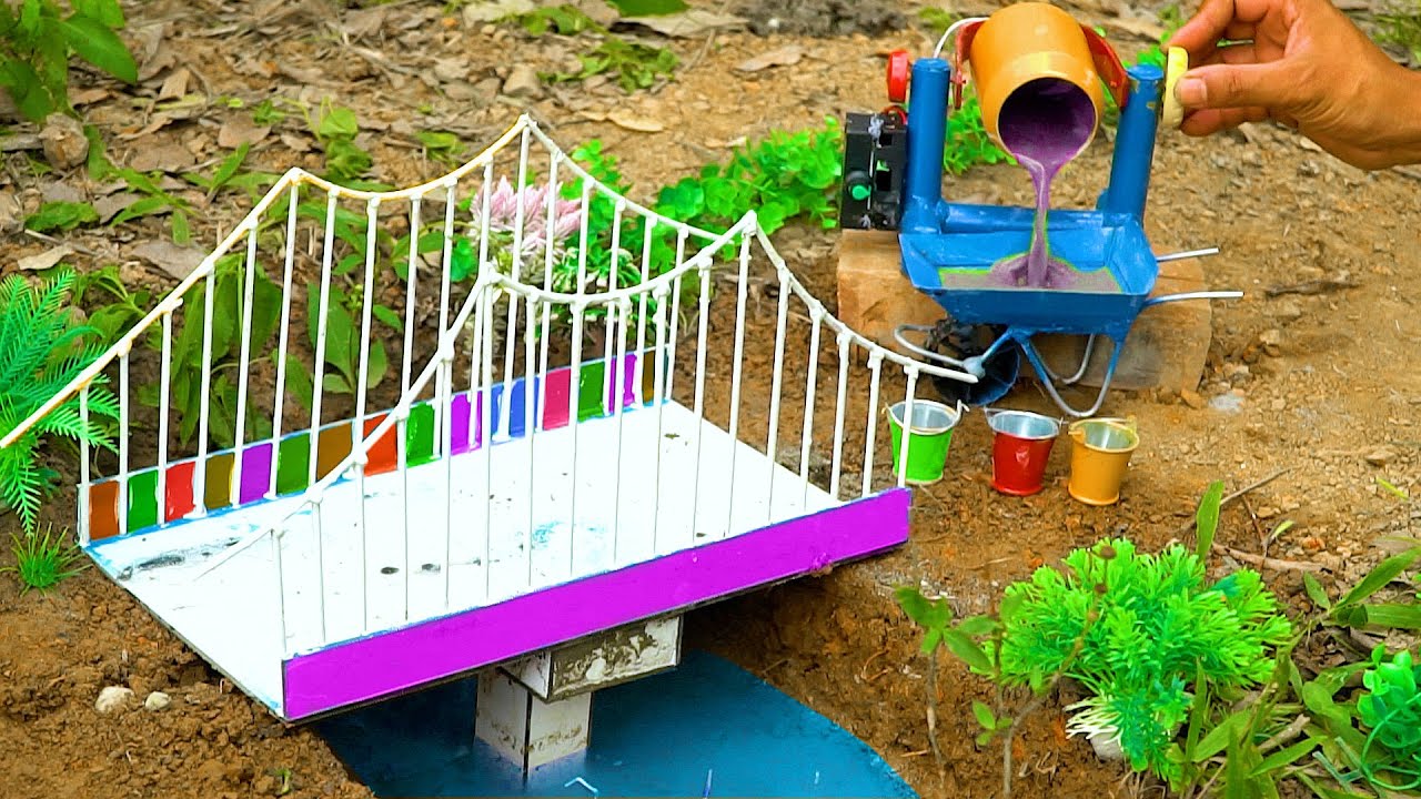 DIY tractor mini bridge construction - diy mini water pumps - QT Mini ...