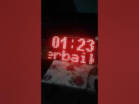 P10 led Matrix Digital Prayer Time Using Arduino and DMD library - YouTube