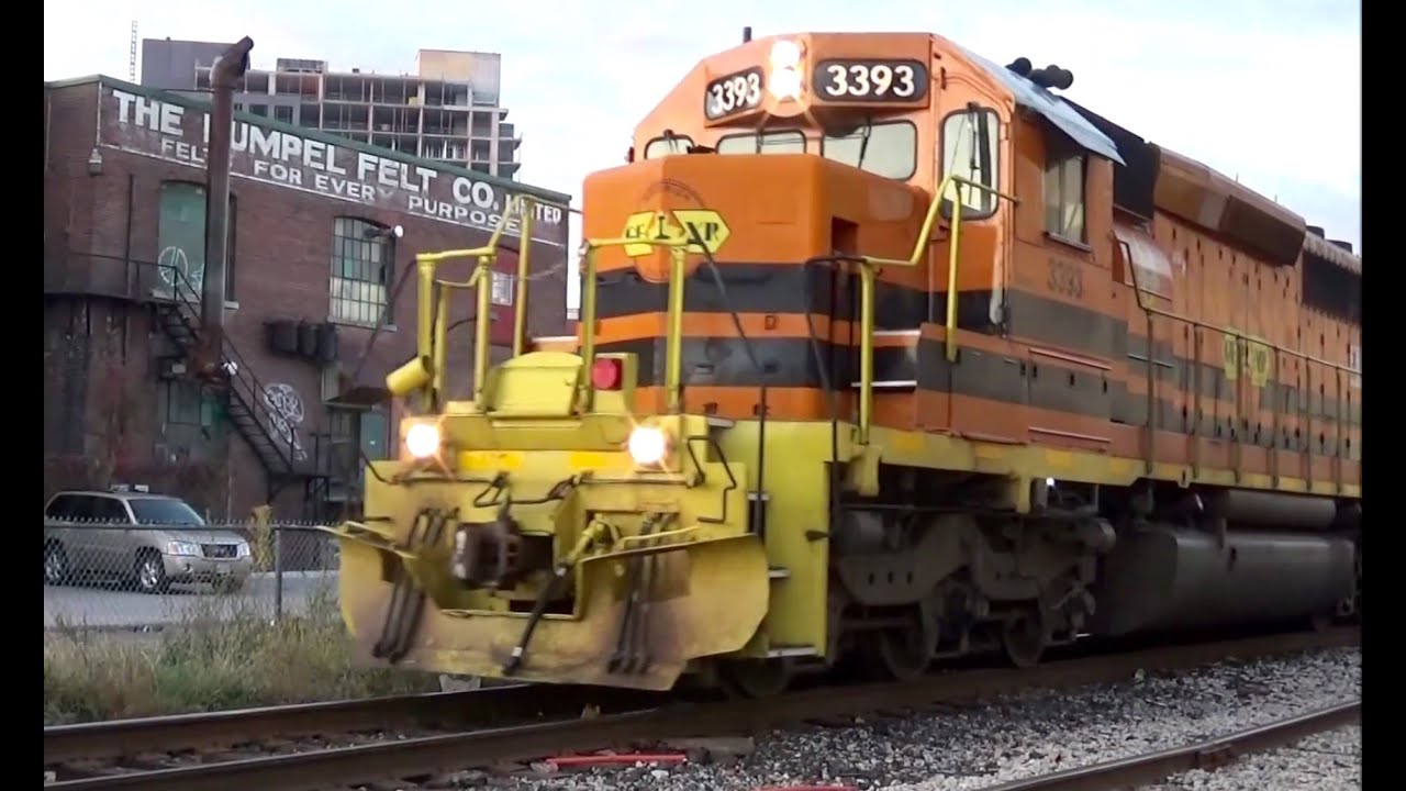 Goderich-Exeter Railway GEXR 3393 & 3394 in Downtown Kitchener October ...