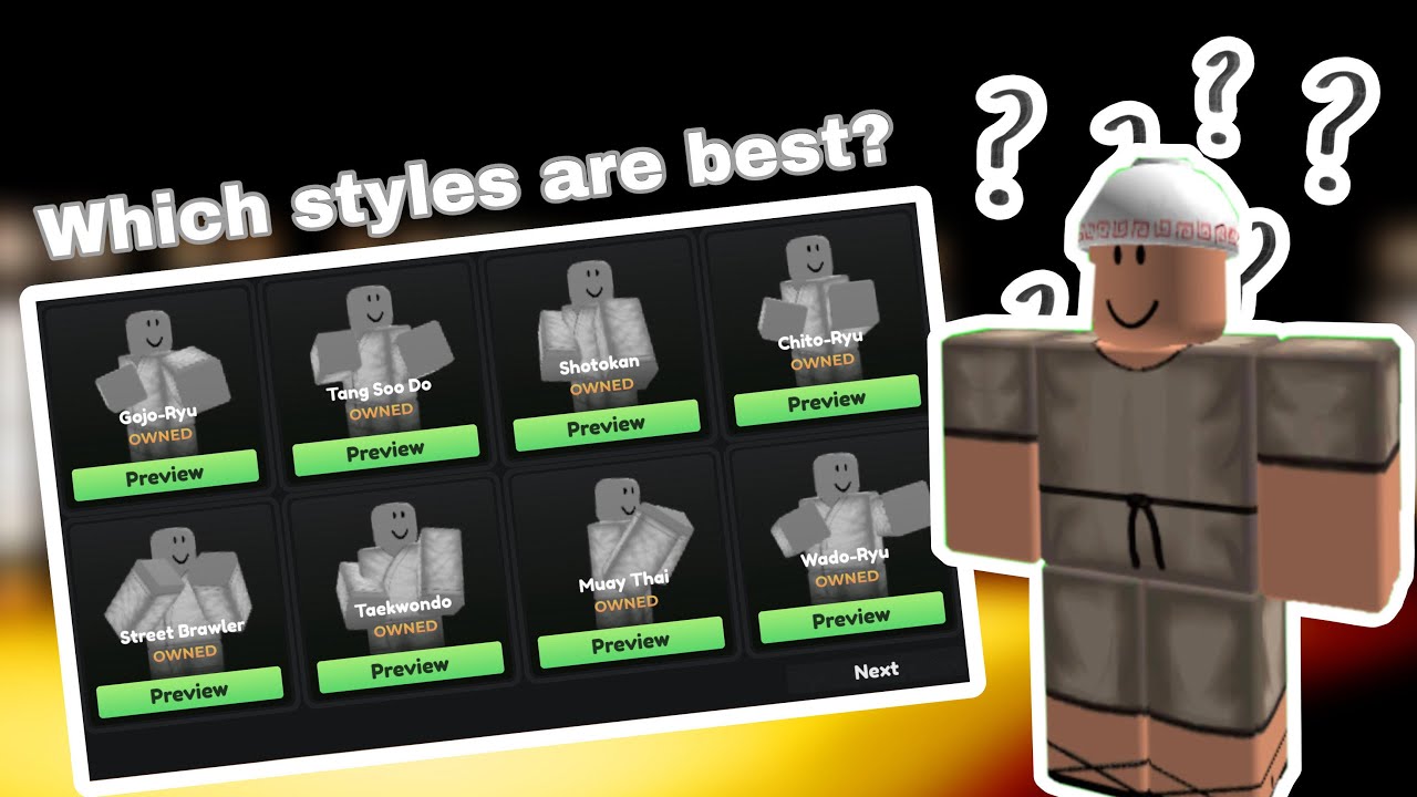 Fighting Style Tier List (Roblox Karate) - YouTube