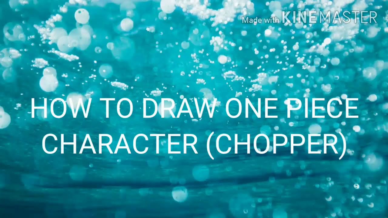 how to draw one piece character chopper step by step - YouTube