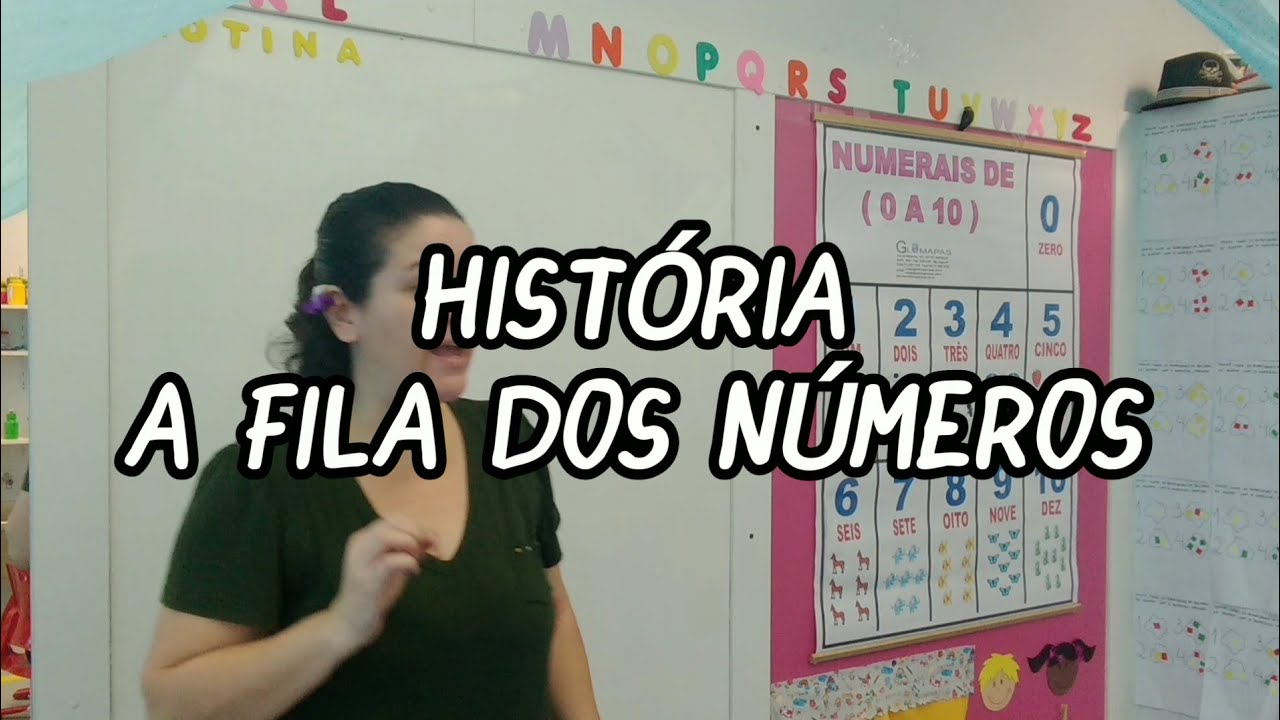 História A fila dos números/ números/ combinados / rodinha / aula 3 ...