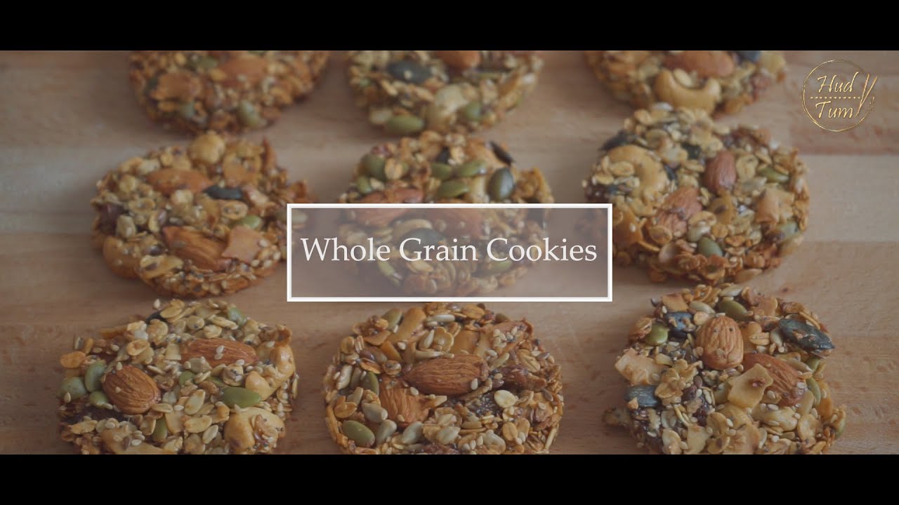 How To Make Whole Grain Cookies | Healthy Snack - YouTube