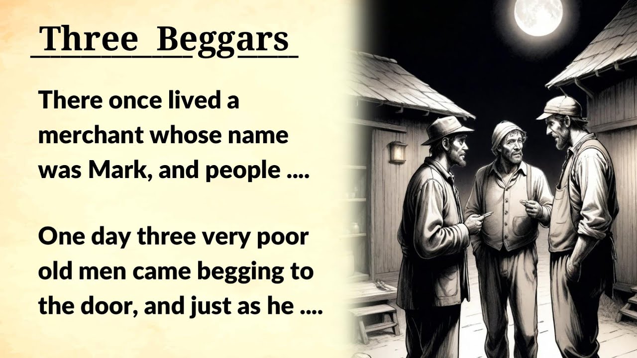 THREE WONDERFUL BEGGARS | Learn English with Story Level 1 | - english ...