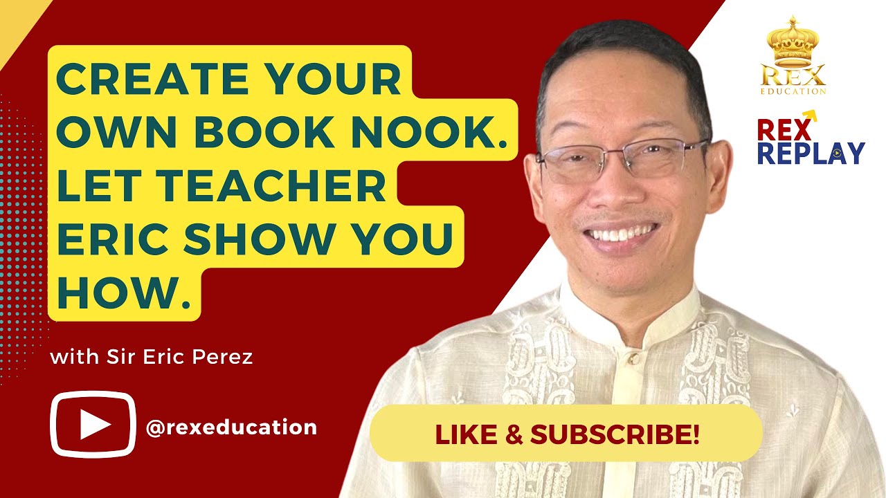 Create Your Own Book Nook - Read at Home with Teacher Eric Perez - YouTube