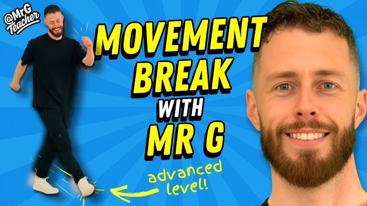 5 Minutes Movement Break | ADHD-Friendly Dance Lesson with Mr G Teacher ...