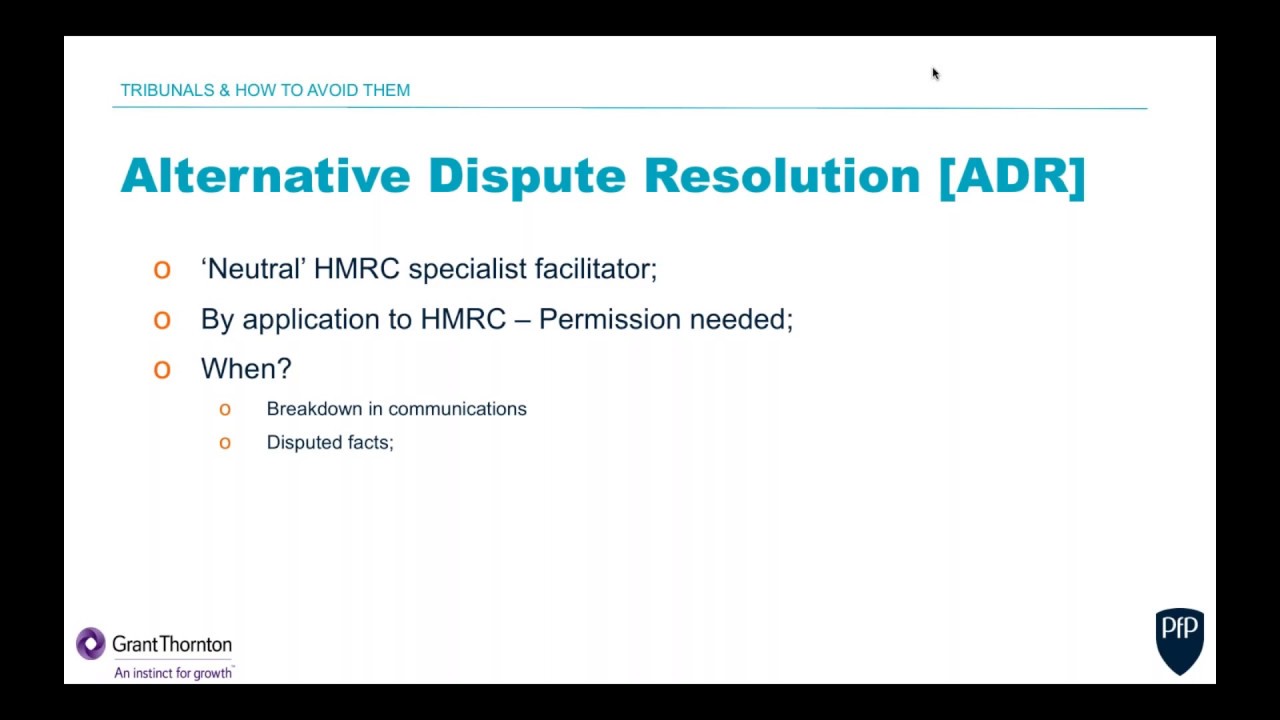PFP CPD Webinar - Tax Tribunals and how to avoid them - YouTube