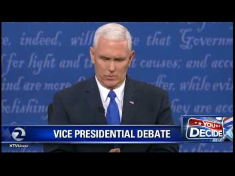 VP Debate Post Debate Analysis 10-4-16 at 10 PM with Brian Sobel, TV ...