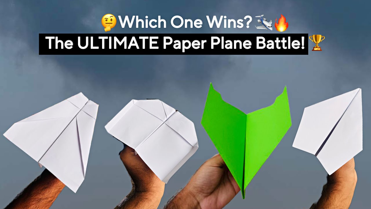 I Made 4 Super Cool Paper Airplanes! 🚀🔥 (Easy & Fast Flying) 4 Designs ...
