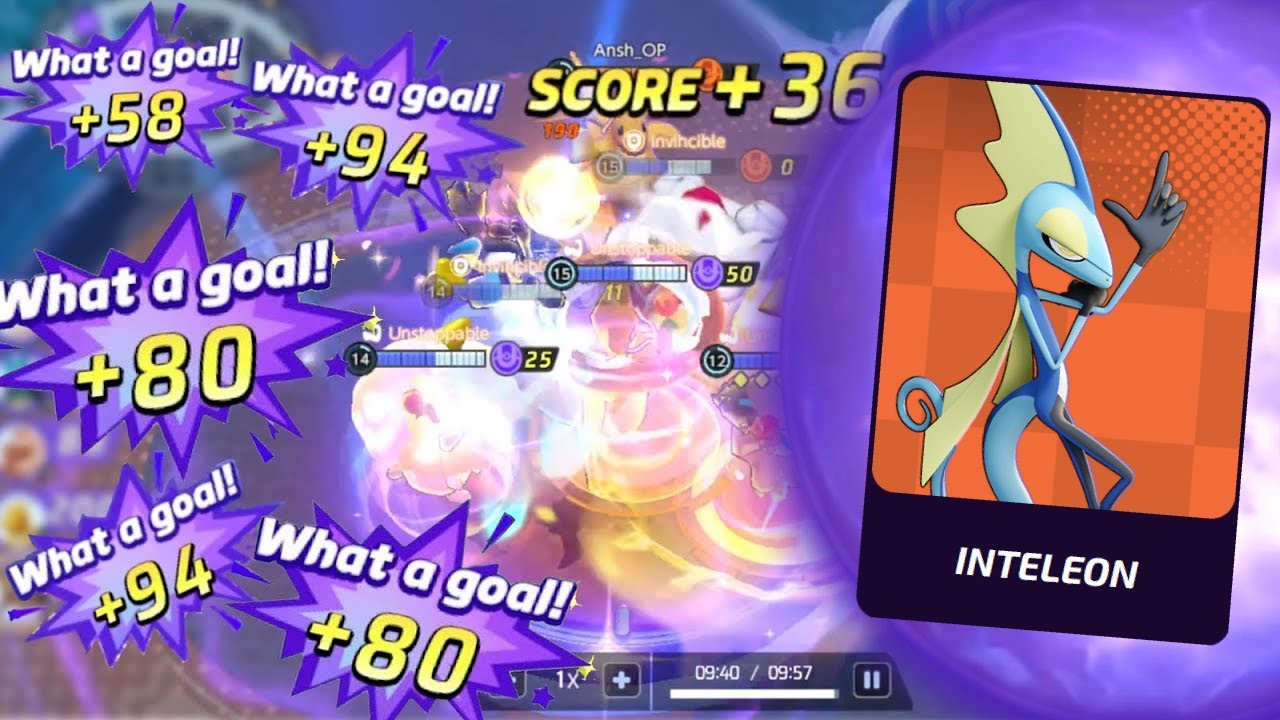 Pokémon UNITE Inteleon Gameplay - YouTube