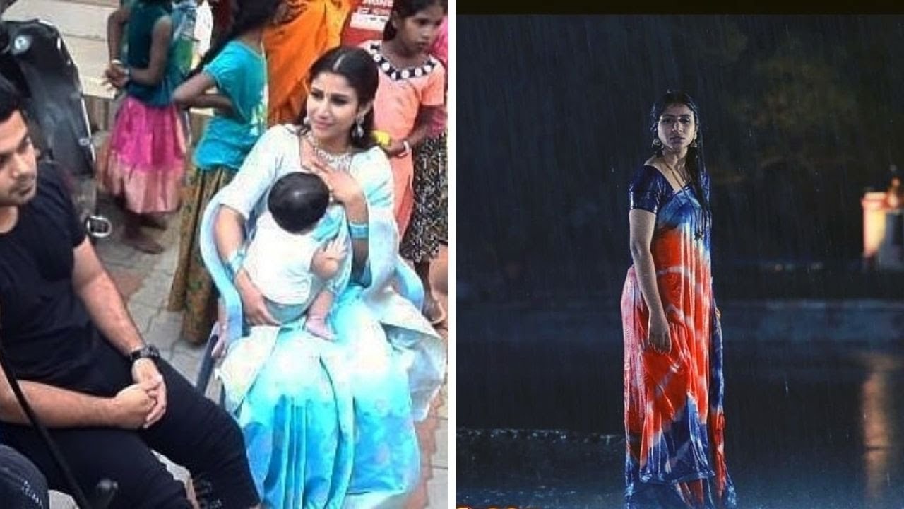 Alya Manasa with aila From RR2 Shooting spot with Husband Sanjeev |Raja ...