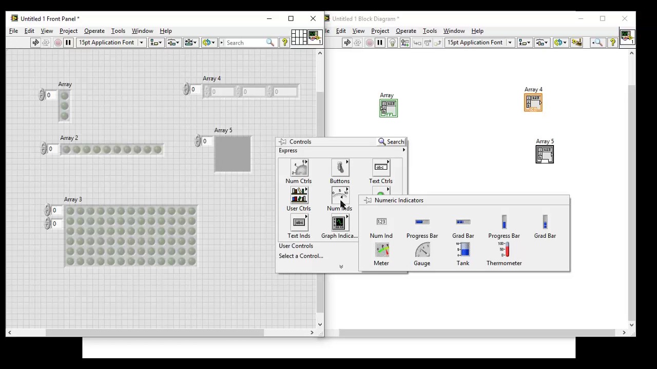 Arrays En Labview Youtube