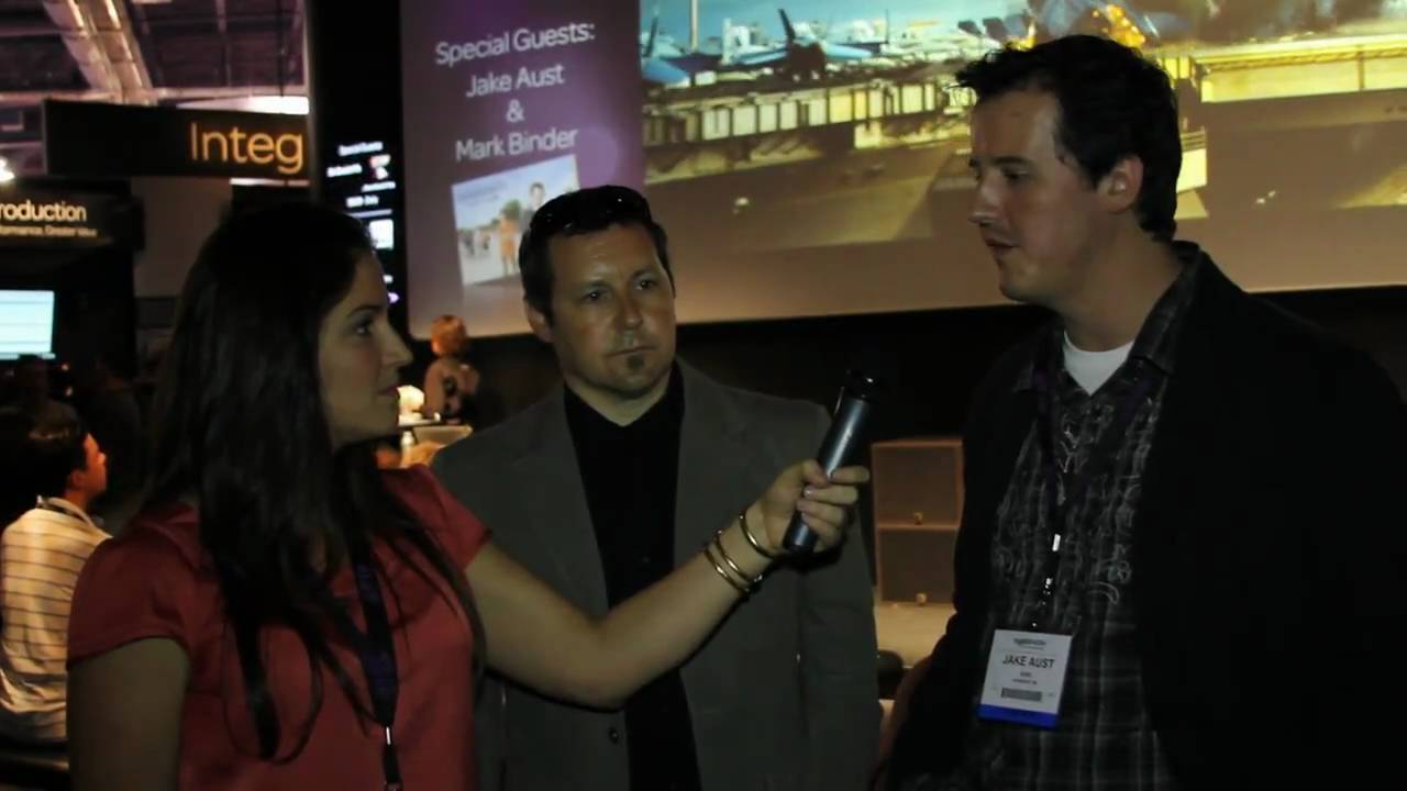 Jake Aust and Mark Binder from NBC Comedy 'Community' at NAB 2010 ...