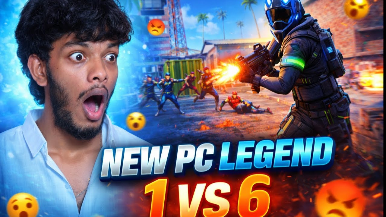 New PC Legend Shows God-Level Skills in Free Fire Max | 1v6 Gameplay! # ...
