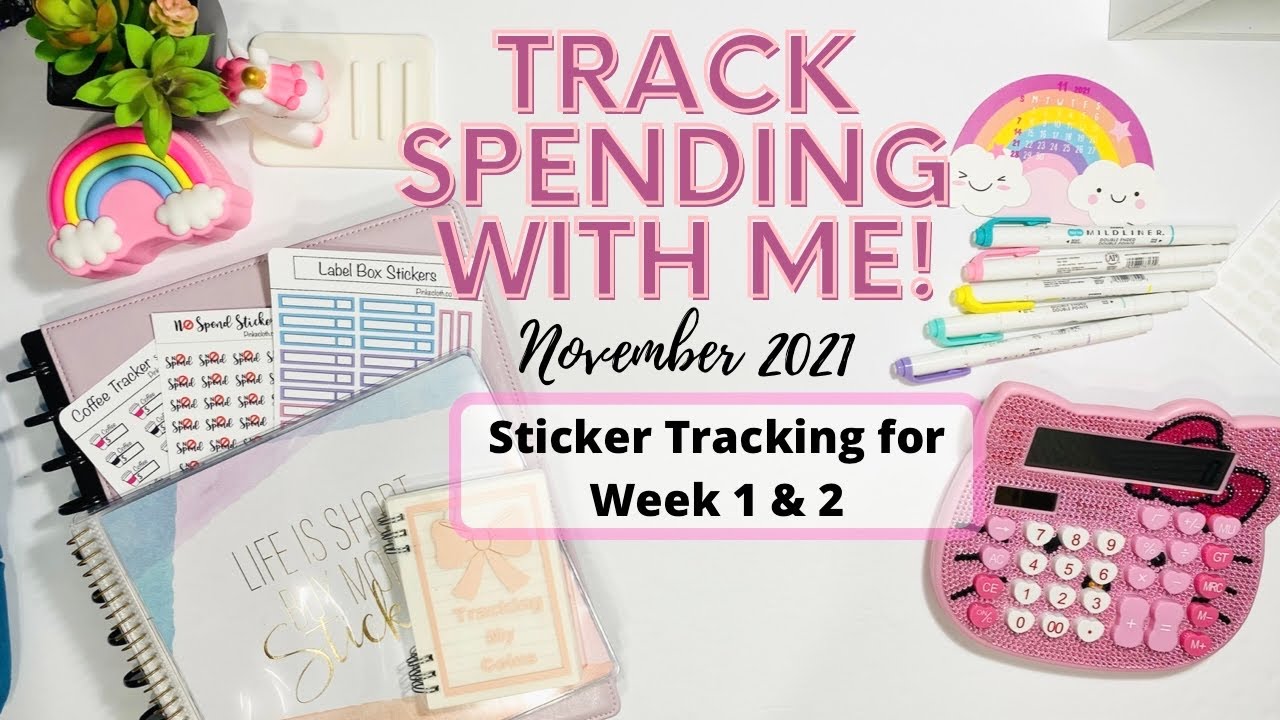 NOVEMBER STICKER TRACKING MY SPENDING | WHAT I SPENT | CASH ENVELOPES ...