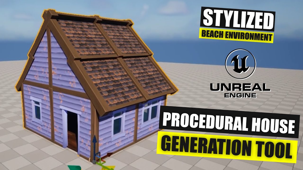 Procedural House Generation - Unreal Engine 5 - Stylized Beach ...