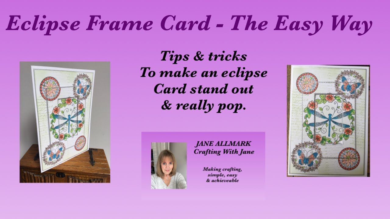 Make an eclipse frame card - with some easy tips & tricks - YouTube