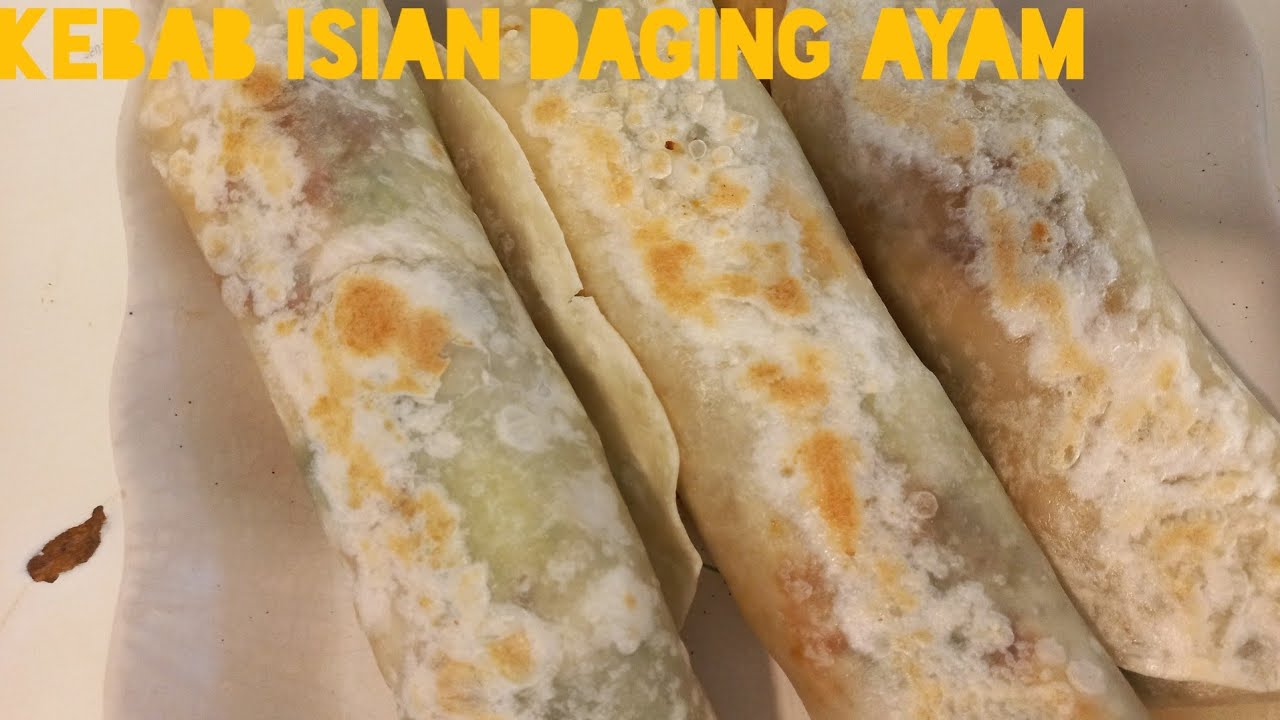 kebab isian daging Ayam ala rumahan - YouTube