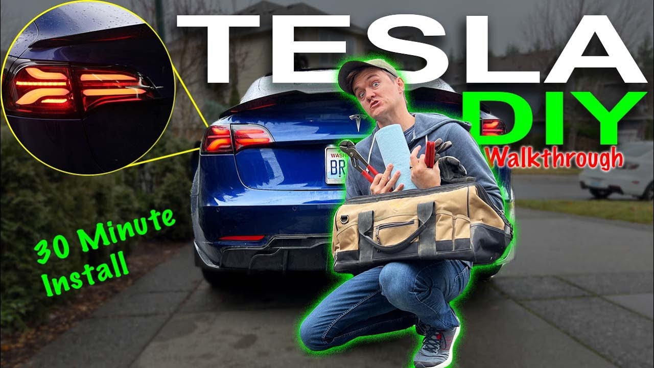 This Tesla DIY Tail Light Project "Nailed It" - Well Worth The 30 ...