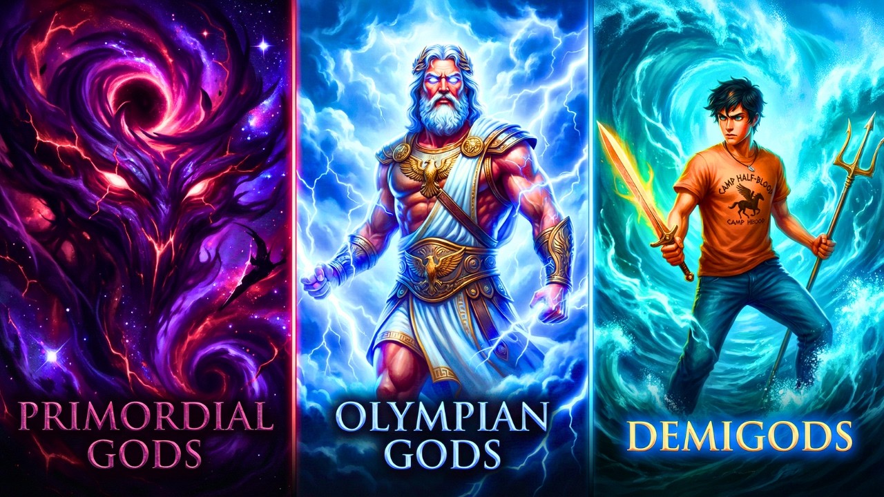 Percy Jackson Power Levels: Gods vs Demigods vs Primordials - YouTube