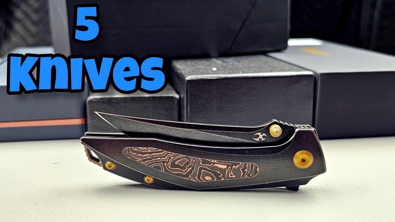 Quick Look at 5 New Knives from 5 Different Companies - YouTube