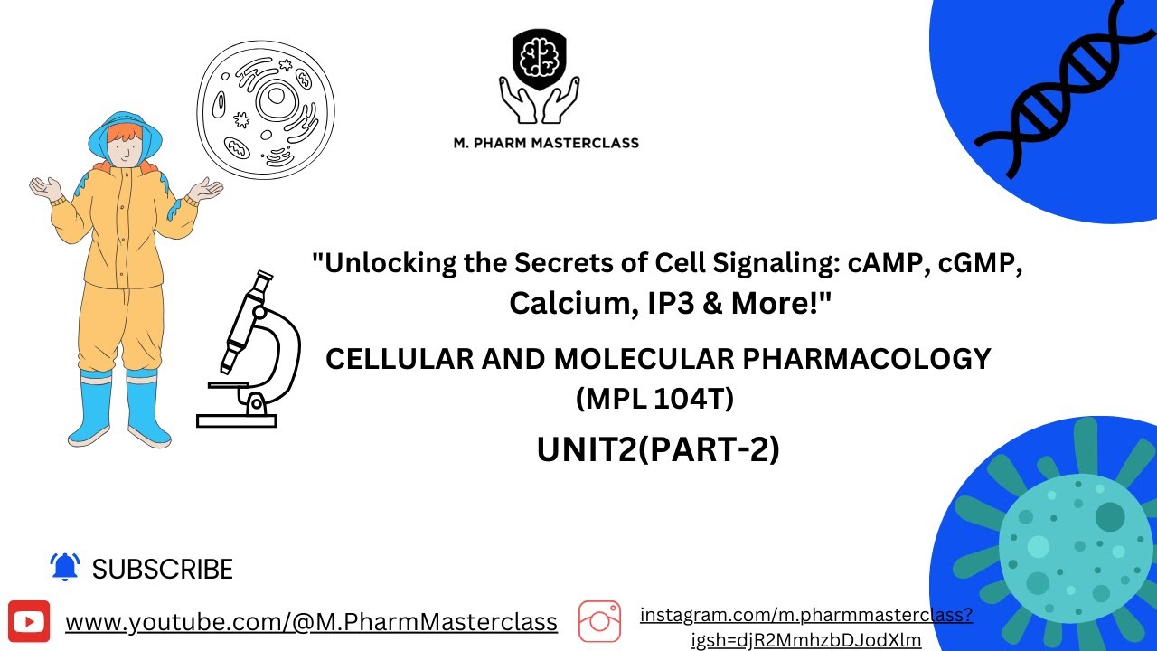 "Unlocking the Secrets of Cell Signaling: cAMP, cGMP, Calcium, IP3 & More!"|CMP|UNIT-2(PART-2 ...