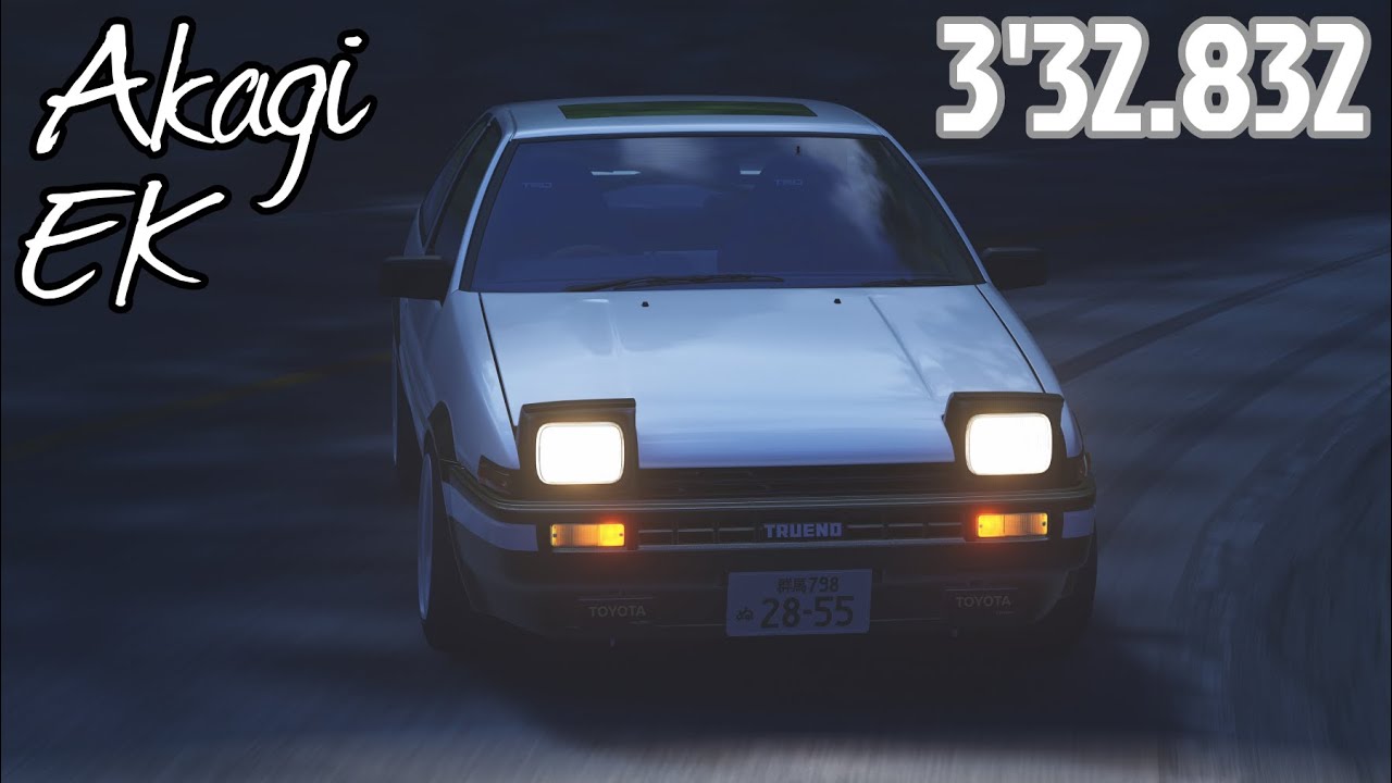 EK Akagi Debut | AE86 Tuned - 3'32.832 w/Mouse - YouTube