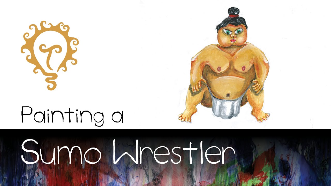 Painting a Sumo Wrestler - YouTube