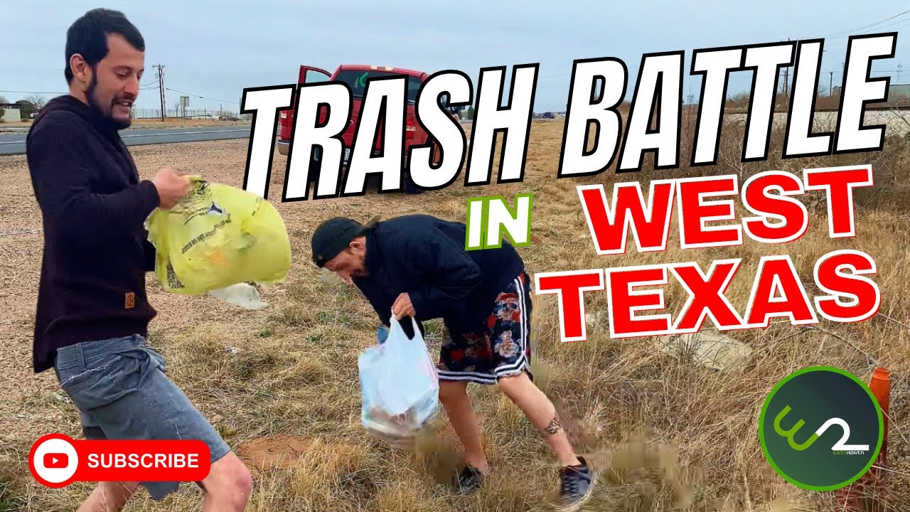 We Did a TRASH BATTLE in West Texas Winter! - YouTube