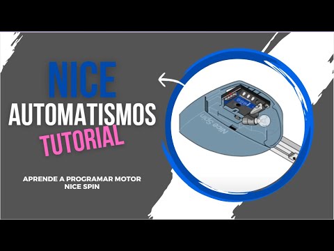 🔧TUTORIAL Programación BÁSICA Motor NICE SPIN central SNA2 puerta automática SECCIONAL ...