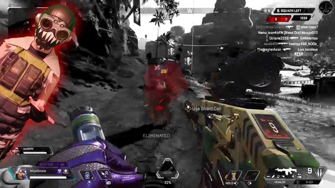 Apex legends with mini octane - YouTube