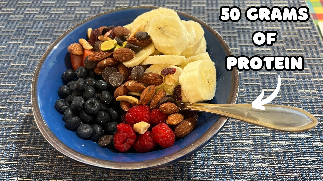 *EASY* 50g Protein Breakfast Bowl - YouTube