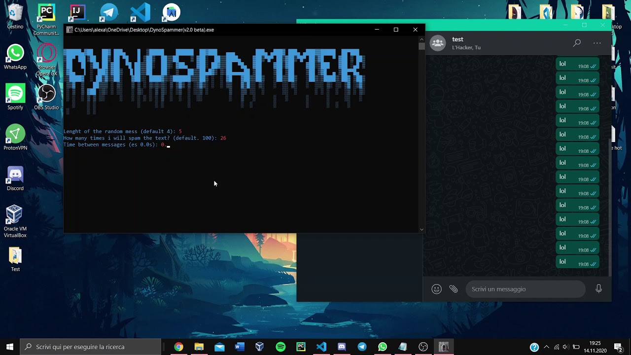 Chat Spammer 2020 Whatsapp/Instagram/ecc. link in bio - YouTube