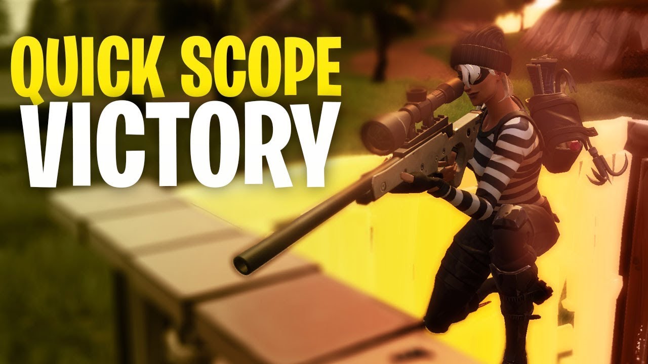 How To QUICK SCOPE In Fornite Battle Royale! Insane Solo WIN! - YouTube