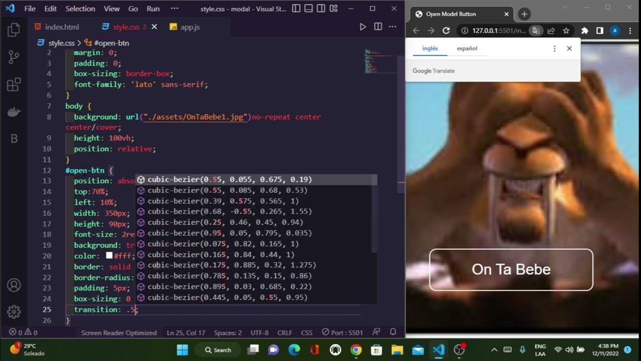 APRENDE a crear ATRACTIVAS ventanas MODALES con JavaScript y modal button: tutorial completo ...